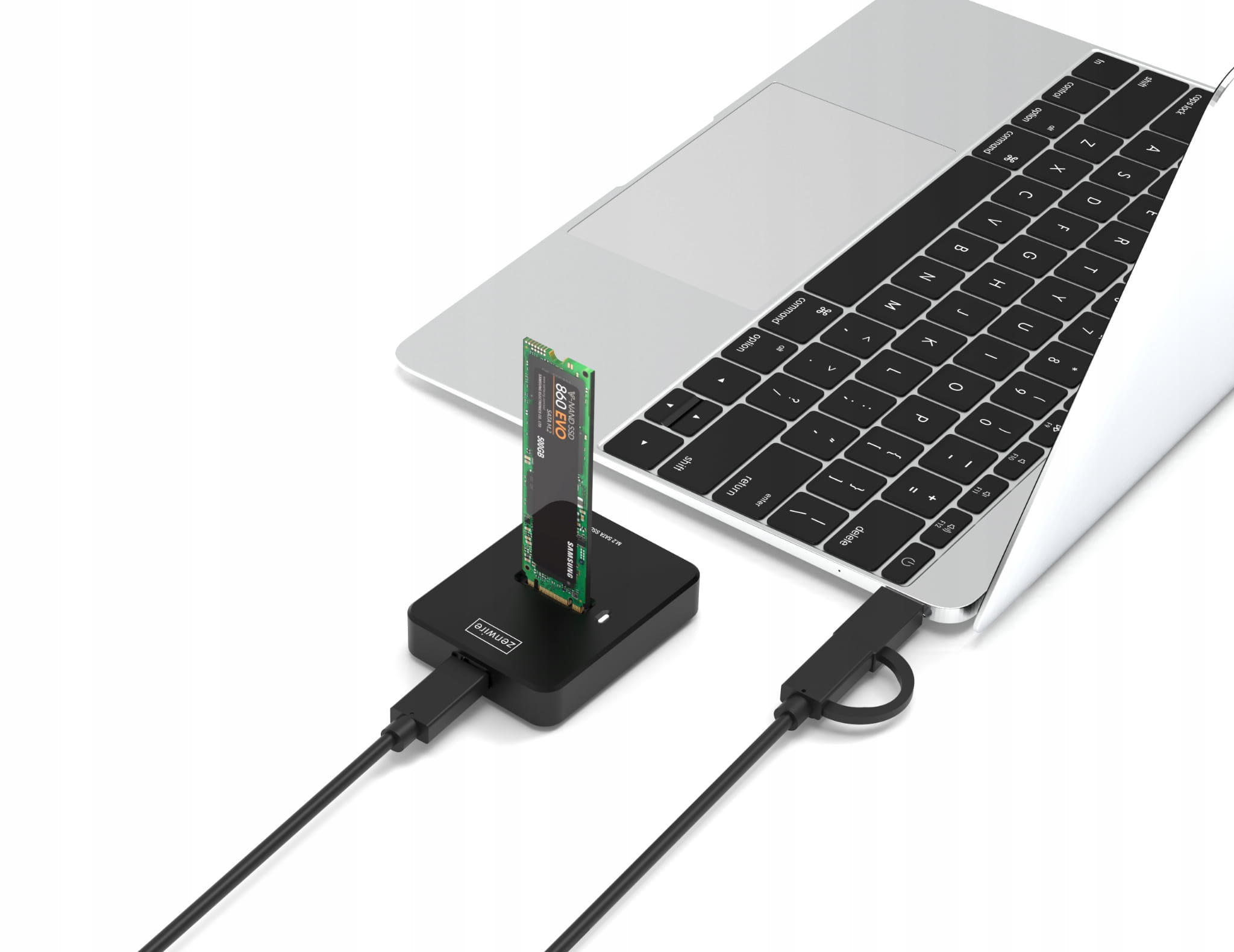 M2 NVME/SATA SSD-adapter Drive Bay-hölje M.2 USB-C 10GB/s Zenwire ...